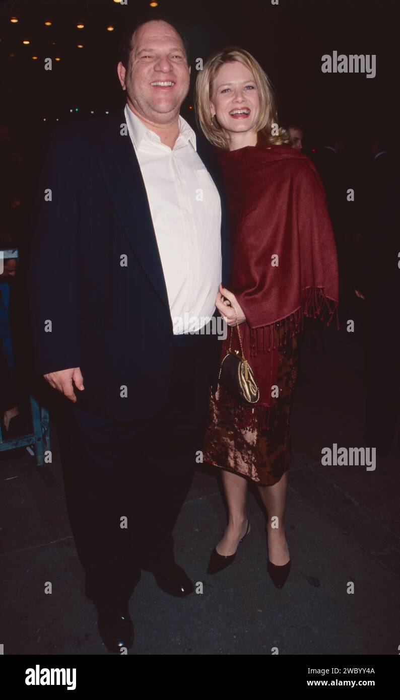 Harvey Weinstein and wife Eve Chilton Weinstein attend the premiere of ...