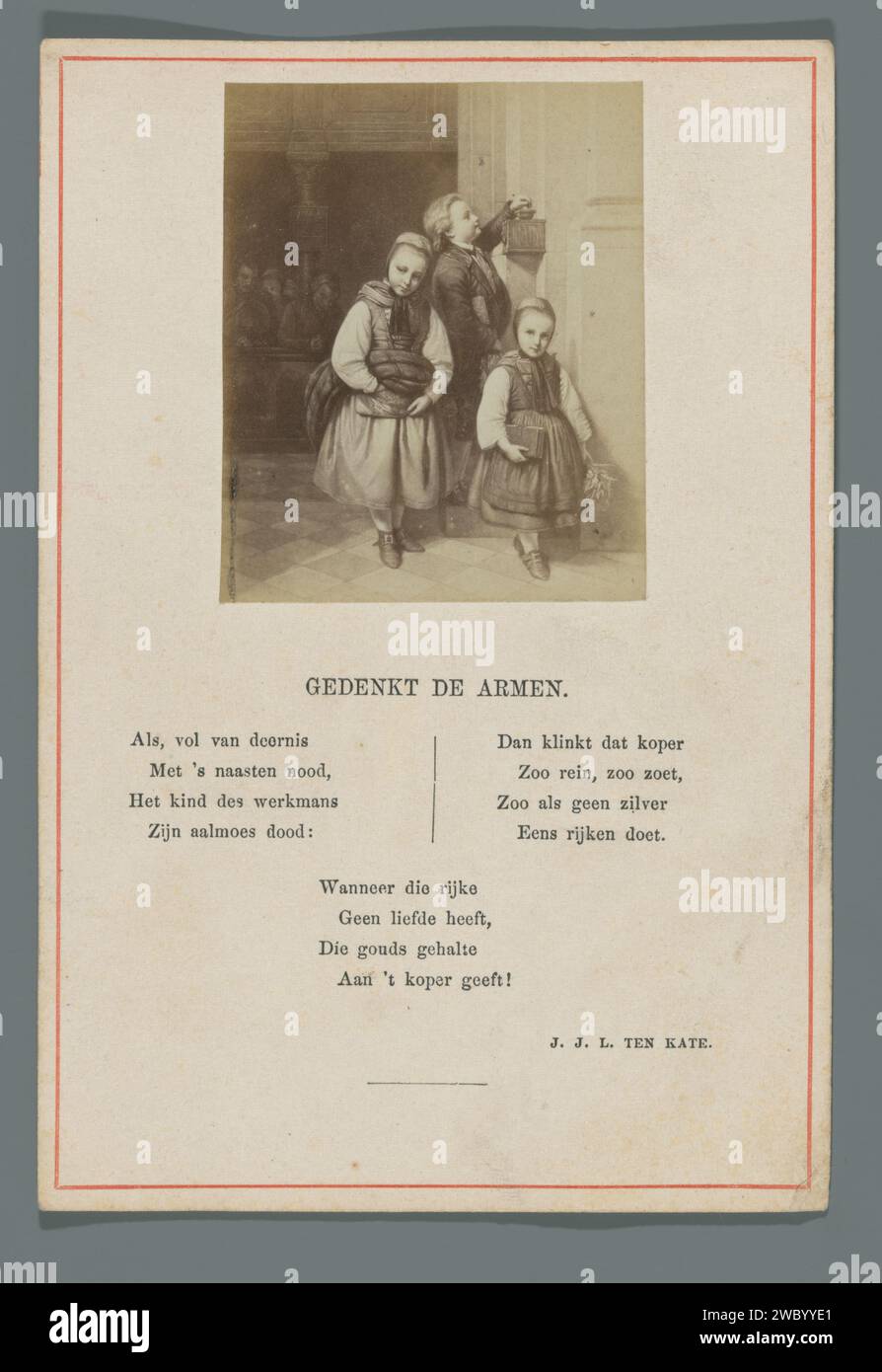 Photo production from a painting to the poem remembers the poor by J.J ...