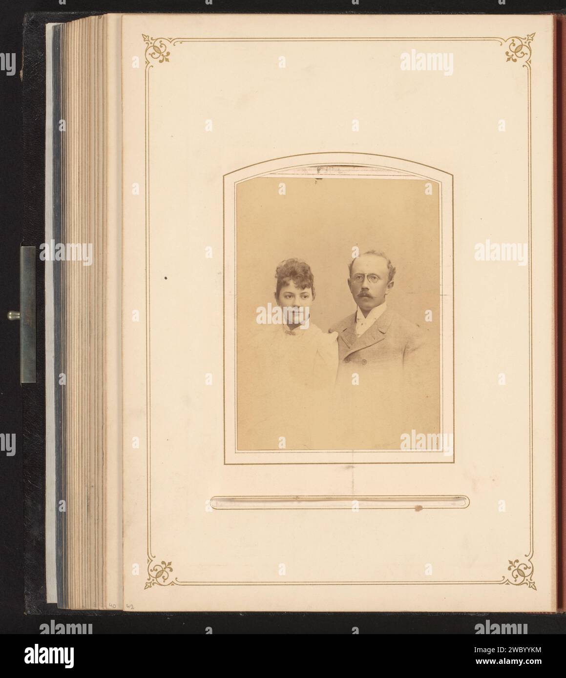 Portrait of a man and a woman, Jean Baptiste Feilner, 1875 - 1899 ...