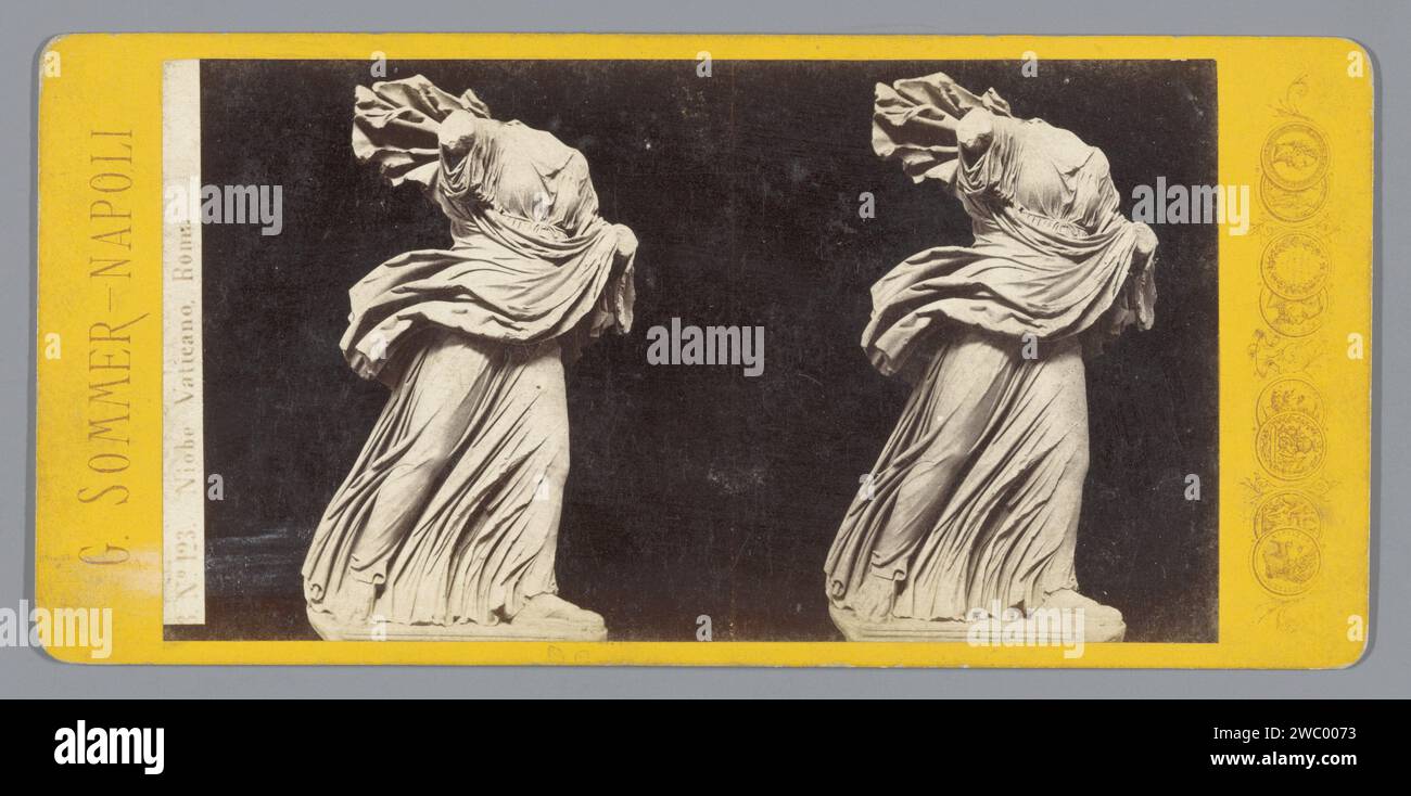 Chiaramonti Niobid in the Vatican Museums, Giorgio Sommer, c. 1860 - c ...