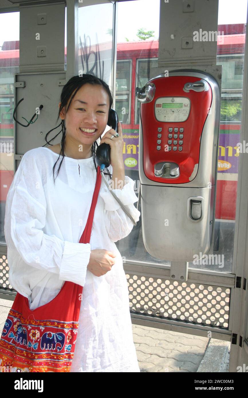 Bangkok phone booth hi-res stock photography and images - Alamy