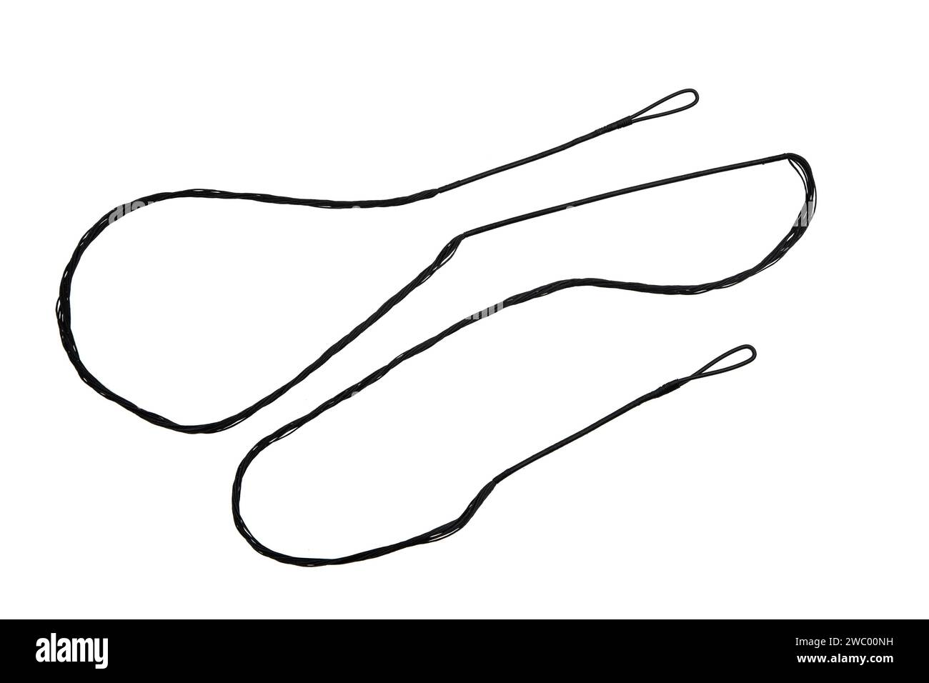 Bowstring for a bow or crossbow. Tightly woven nylon threads into one ...