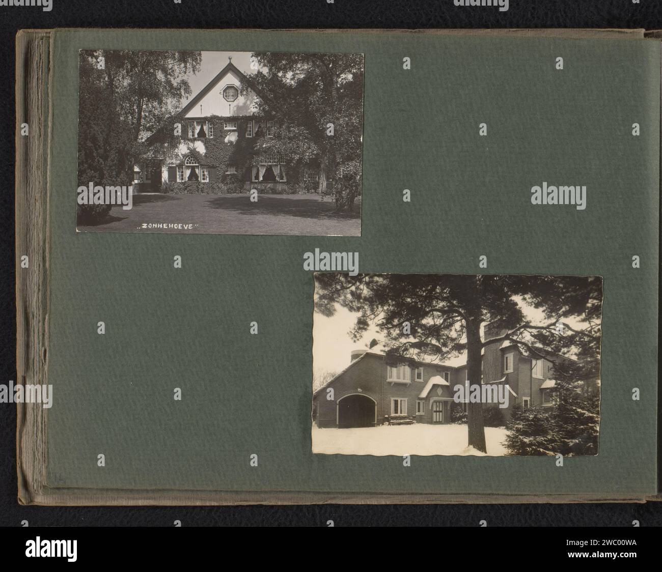 Two photos of two country houses, Anonymous, 1920 - 1930 photograph ...