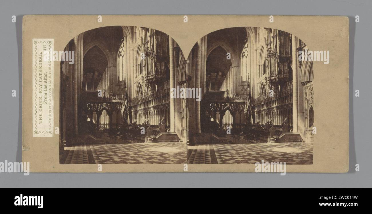 Choir of the Cathedral of Ely, William Russell Sedgfield, c. 1850 - c ...