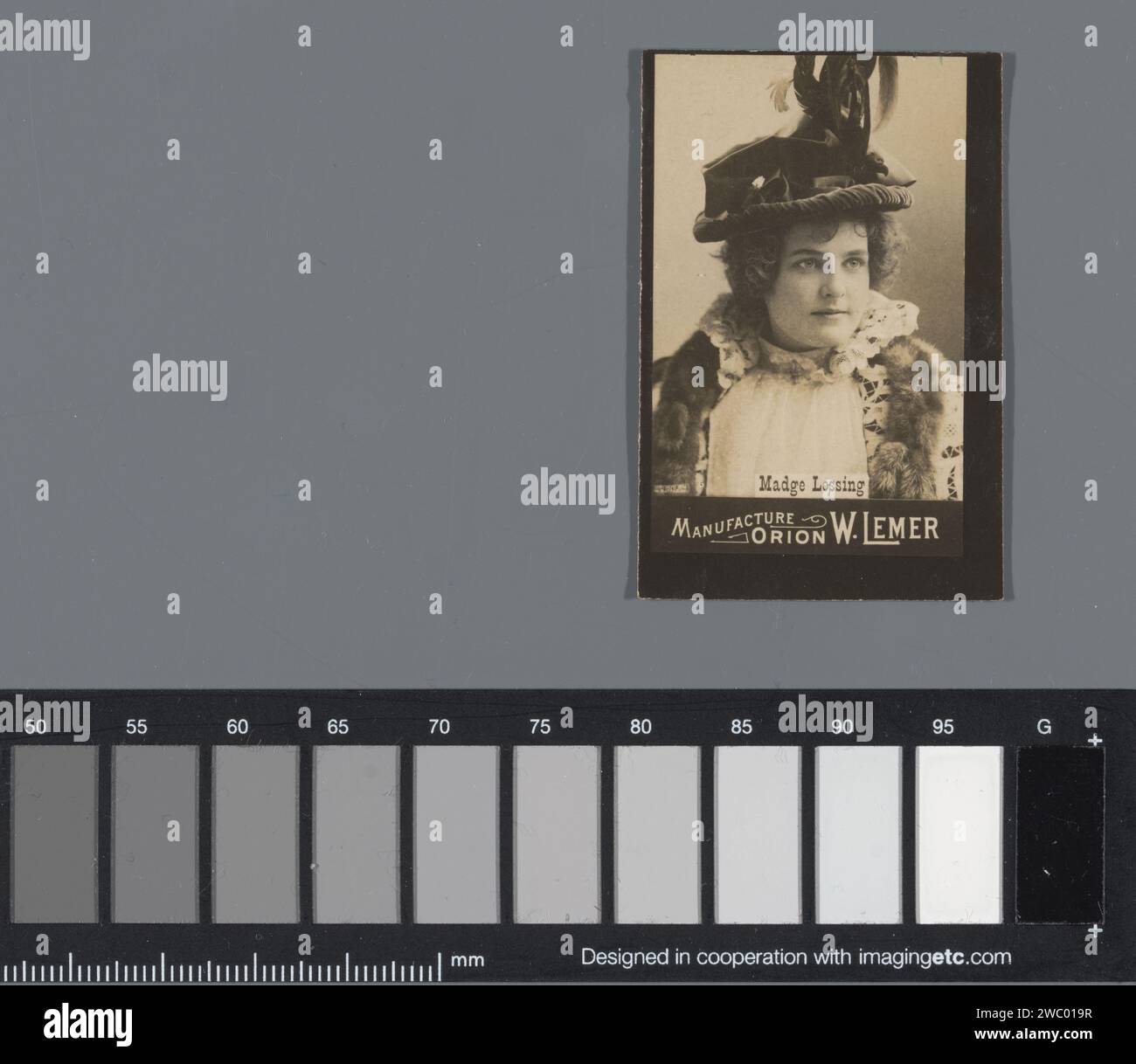 Portrait of Madge Lessing, advertising for Orion W. Lemer, Benjamin ...