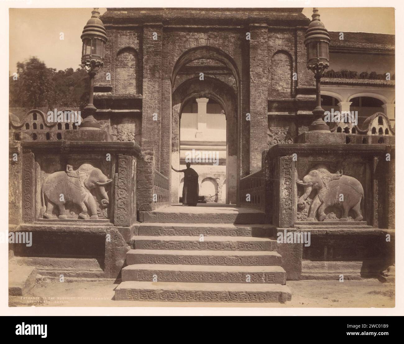 Entrance of Sri Dalada Maligawa or Temple of the Sacred Tooth Relic ...