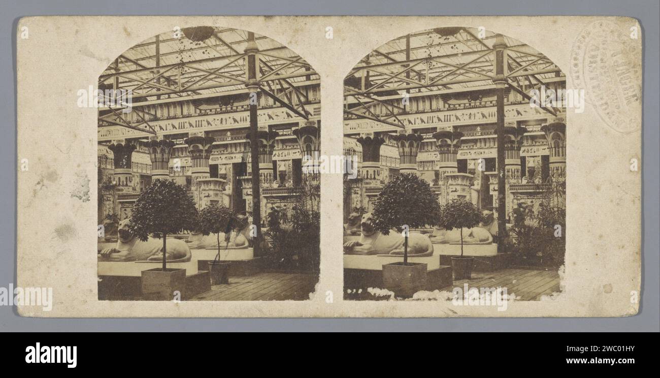 Interior of the Egyptian Court, Crystal Palace, Sydenham, Anonymous ...