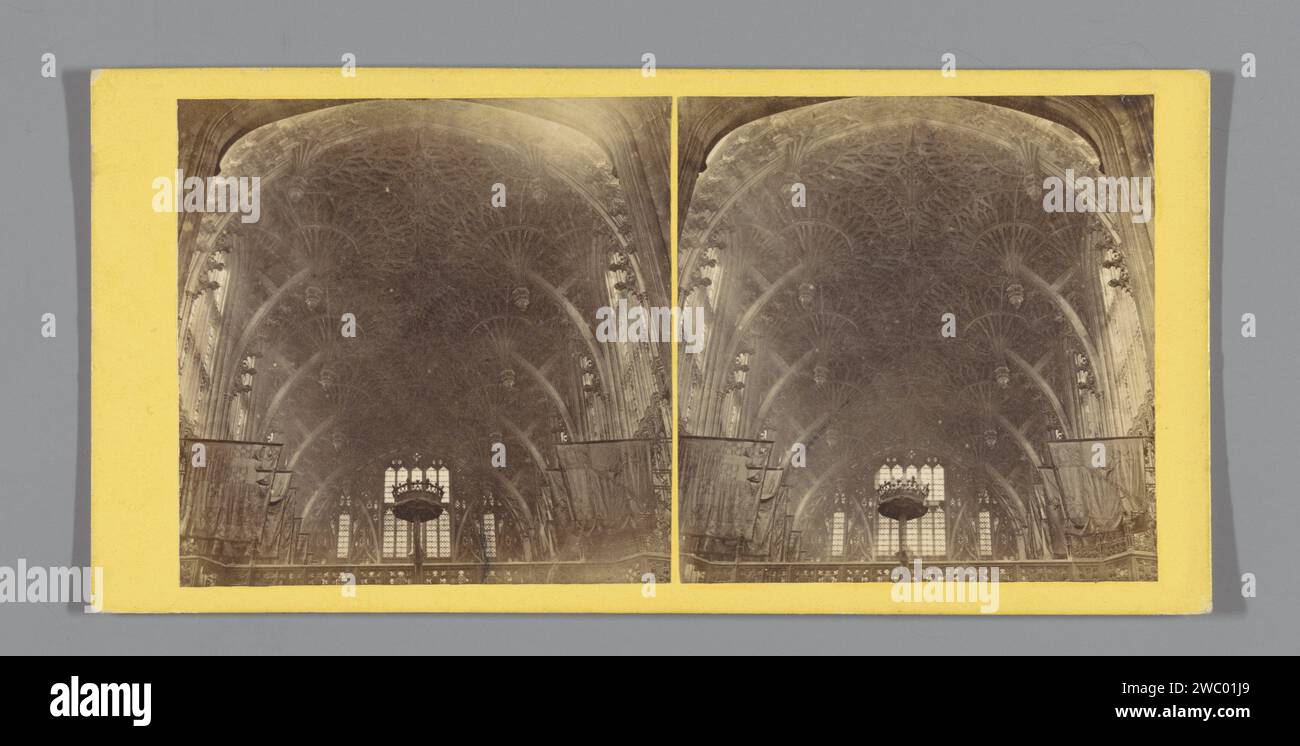 Vault of the Henry VII Chapel in Westminster Abbey, Anonymous, c. 1850 ...