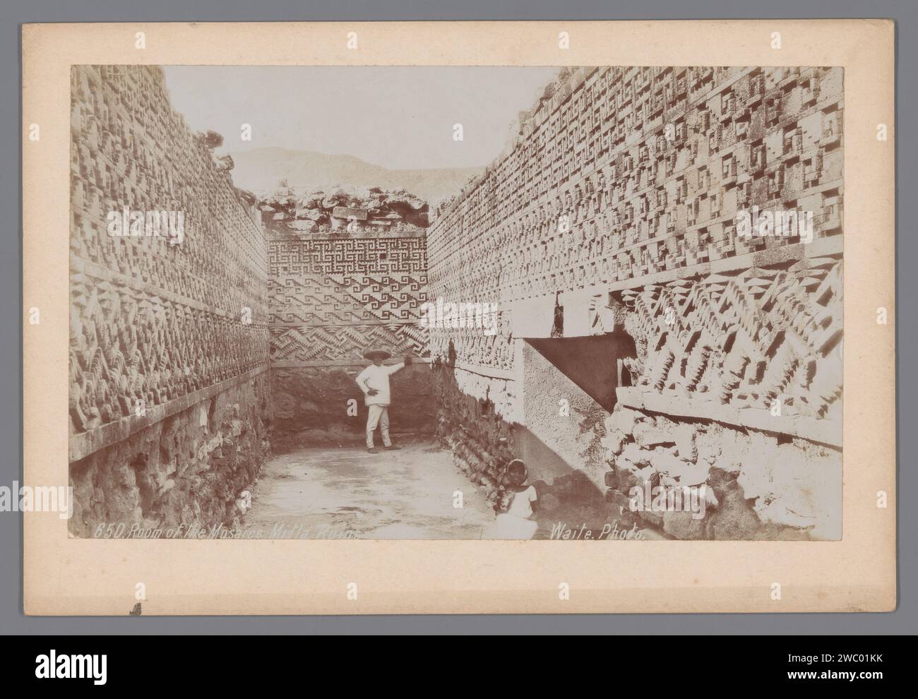 Mexican man at the ruins of Mitla, Charles Betts Waite, 1897 - 1923 ...