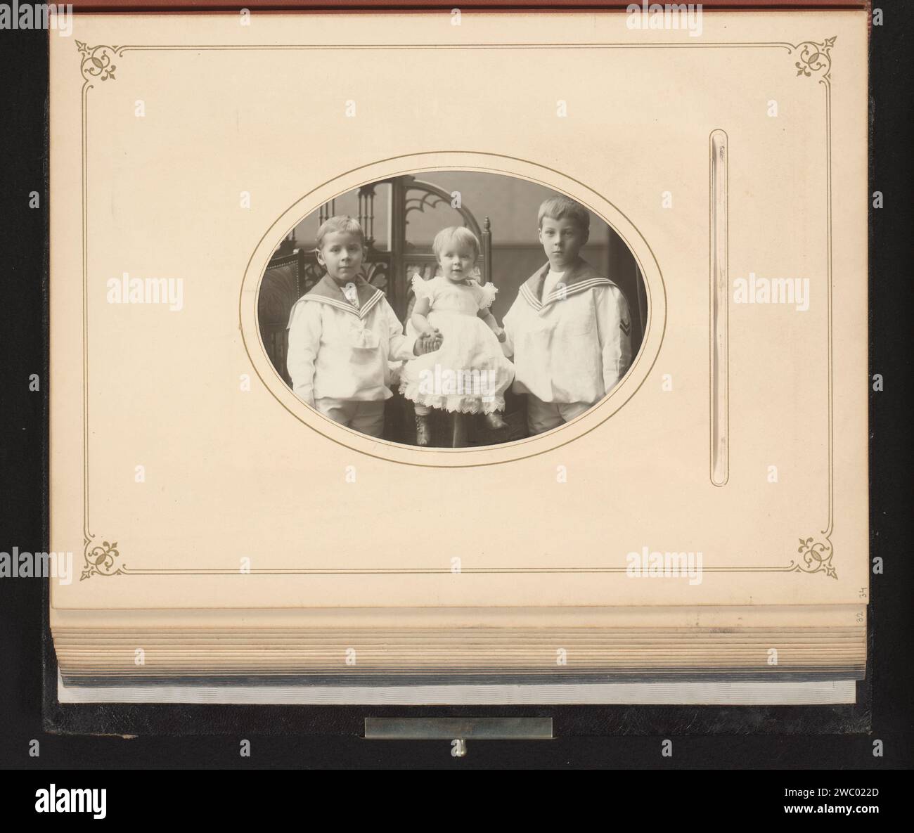Portrait of three children, Samson & Co., 1905 photograph. cabinet ...