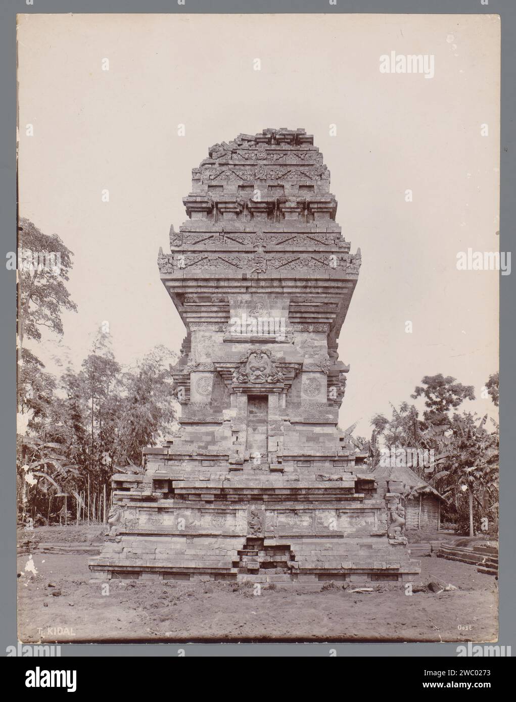 View of the east side of the temple of Candi Kidal, East Java, Herman ...