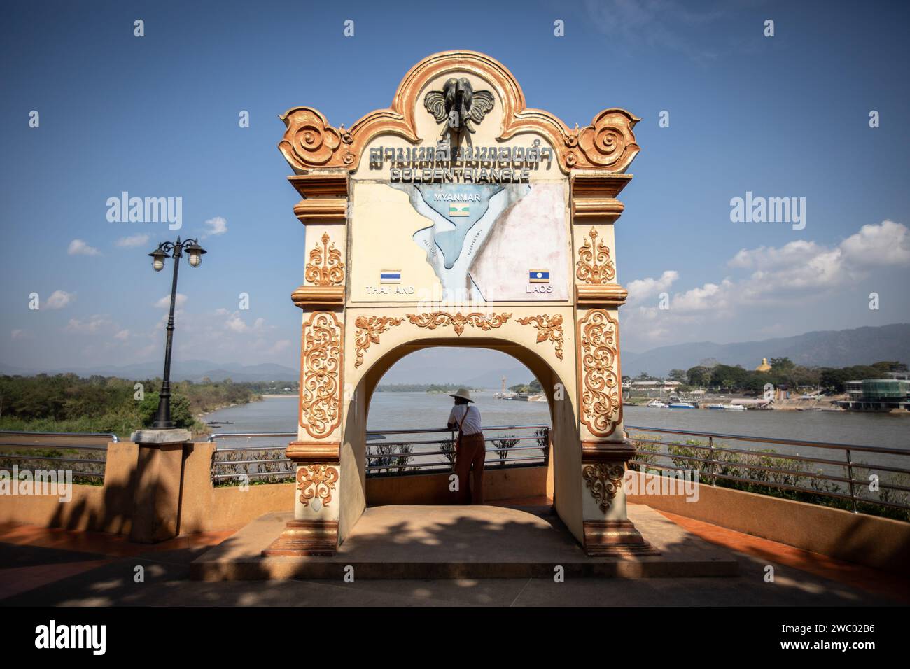 Chiang Saen, Chiang Rai, Thailand. 9th Jan, 2024. A view of the ...