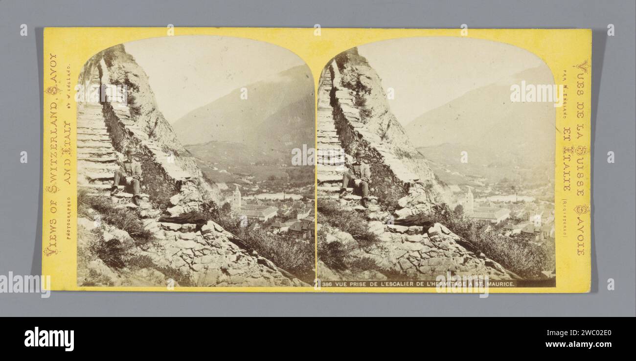 Stairs to the Chapelle de Notre-Dame du Scex at Saint-Maurice, William ...