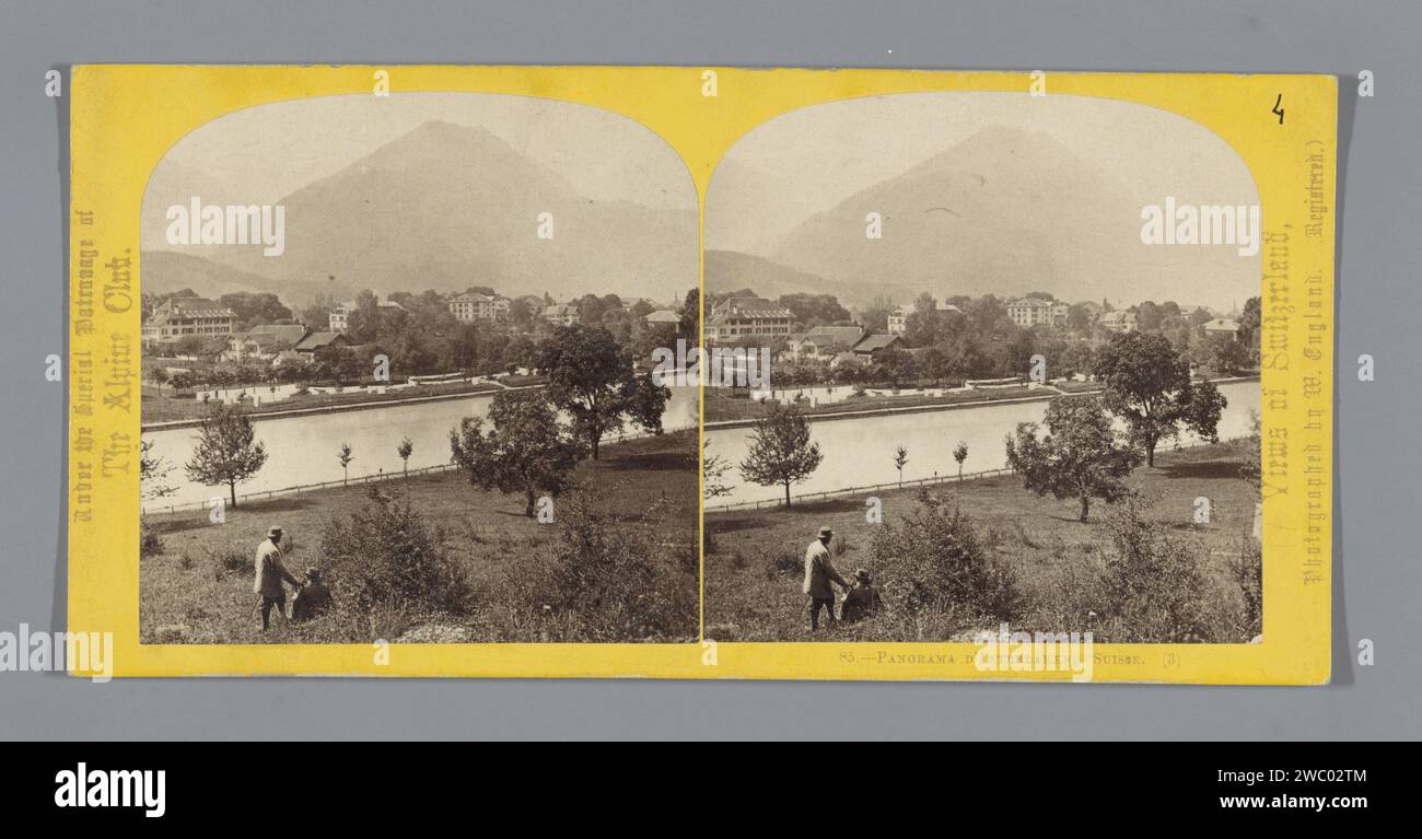 View of Interlaken, with the Jungfrau, William England, c. 1850 - c ...