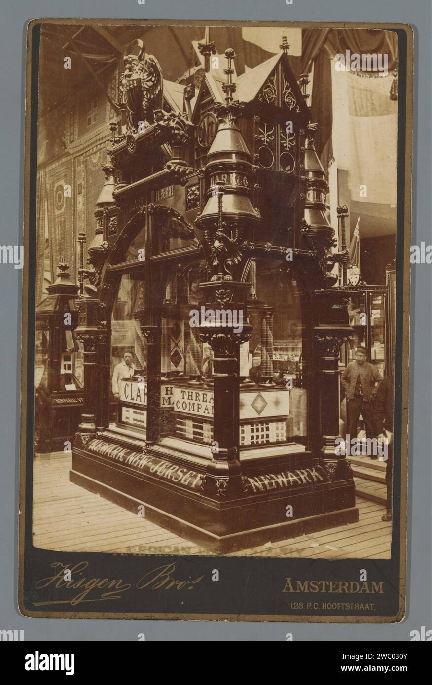 Exhibition of the Clark Threads Company at the international colonial ...