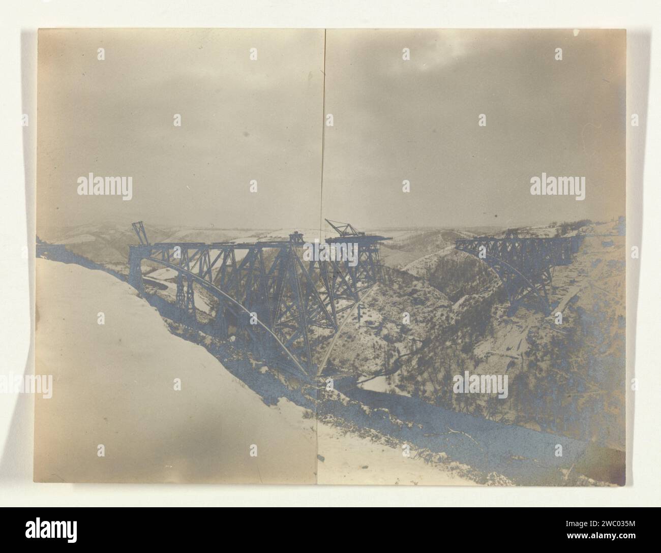 Construction of the Viaur viaduct in France by the Societé de ...