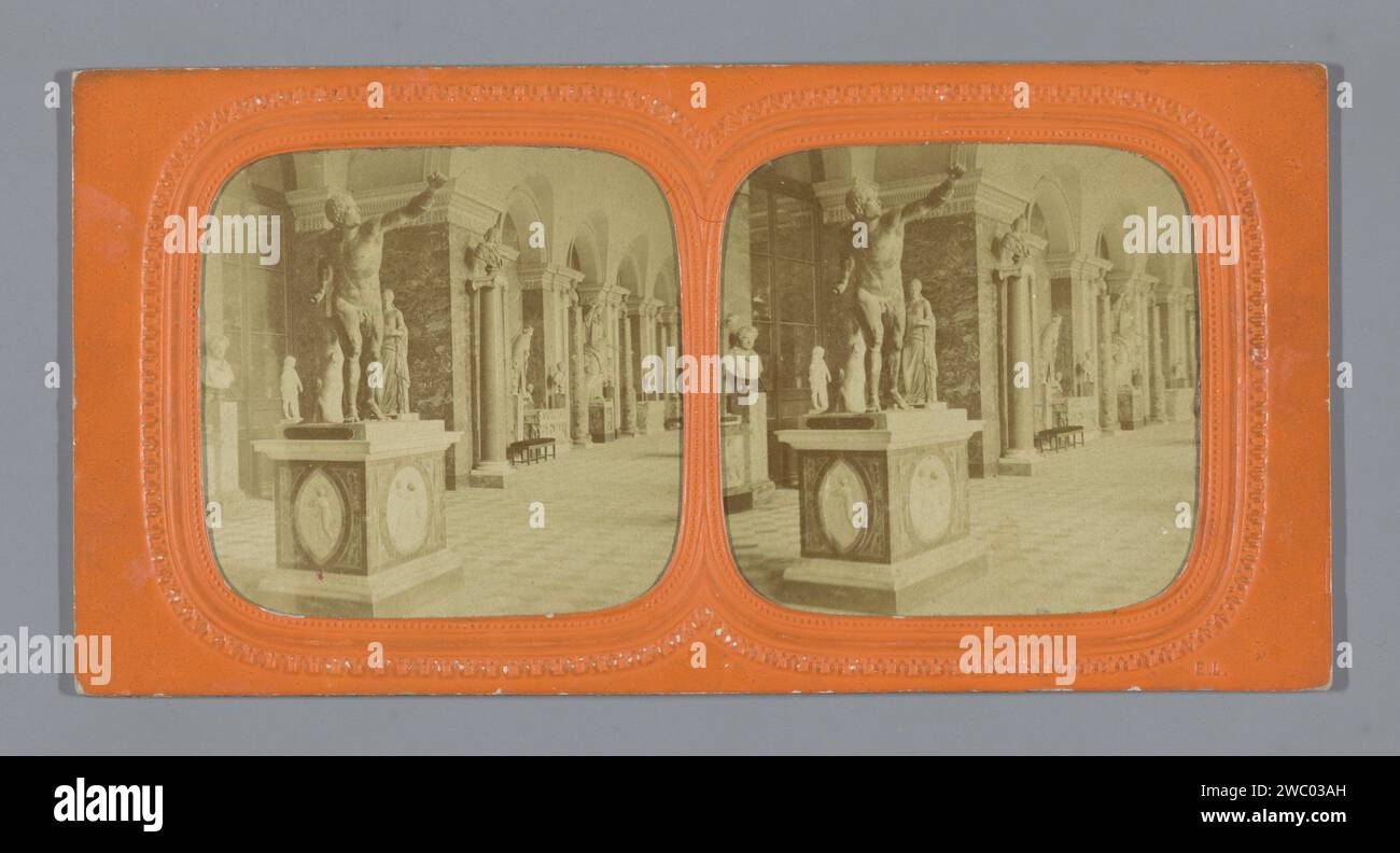 Sculpture gallery in the Versailles palace, Anonymous, 1855 - 1875 ...