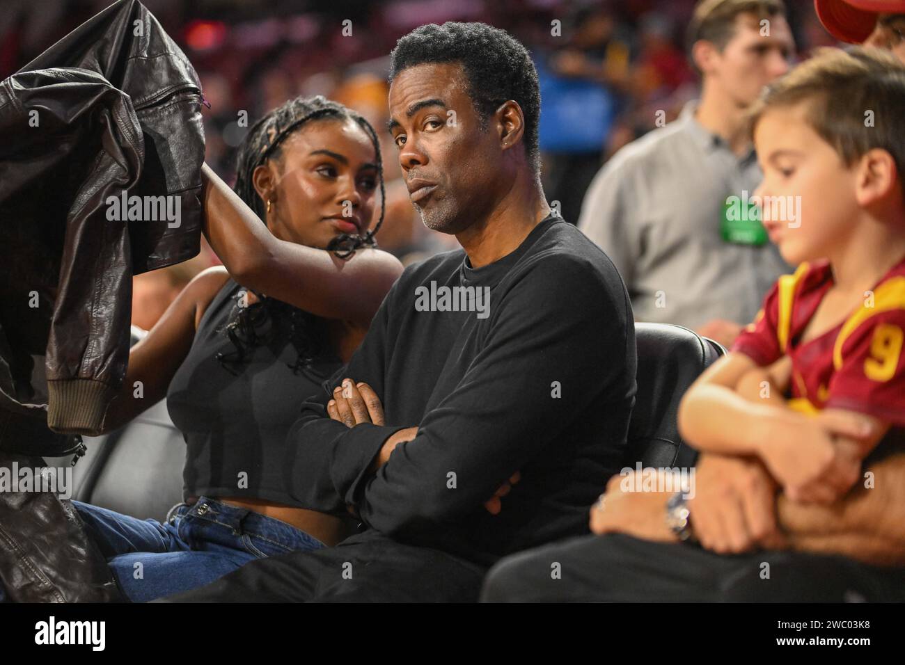 American actor and comedian Eddie Murphy during an NCAA basketball game ...