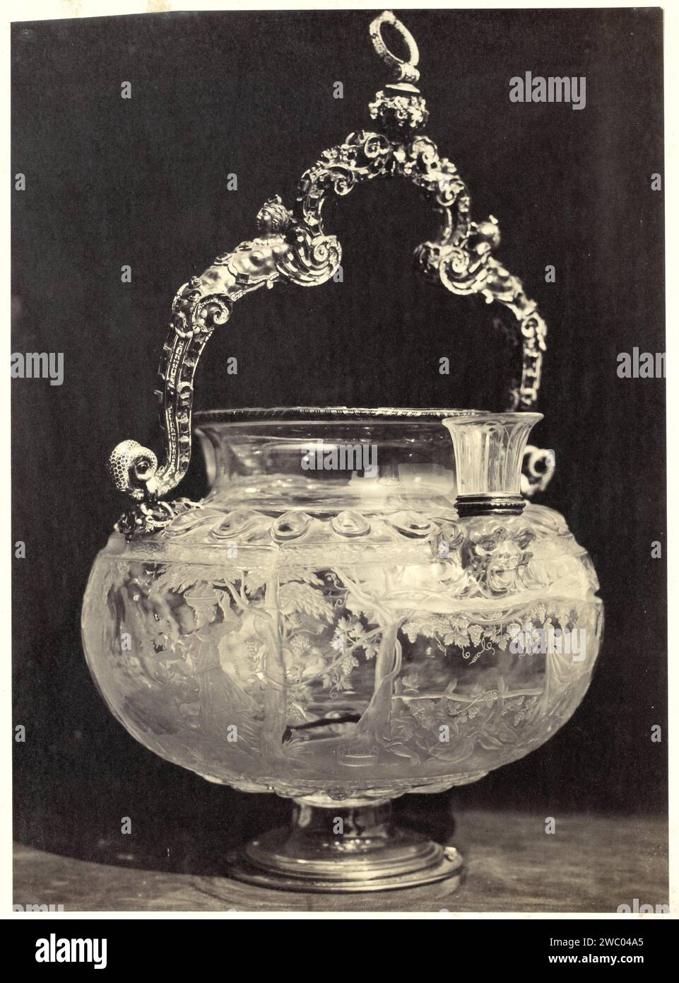 Crystal Vat With Metal Handle, From the Louvre, Charles Thurston ...