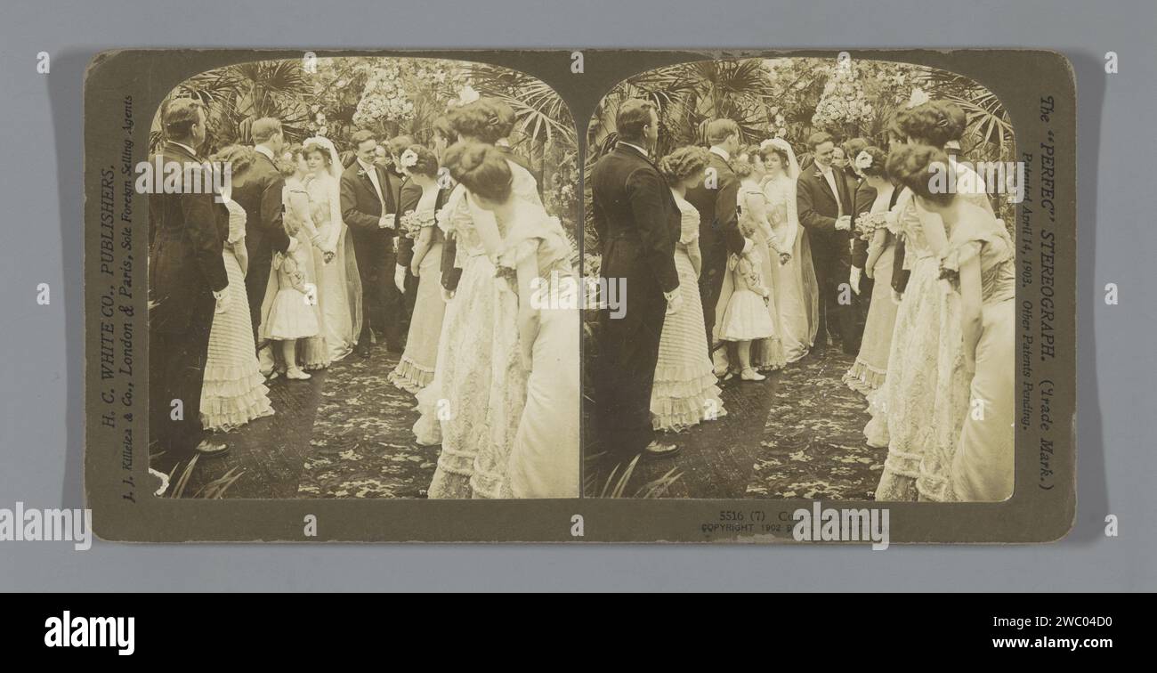 Bridal couple is congratulations, H.C. White Co., 1902 stereograph ...