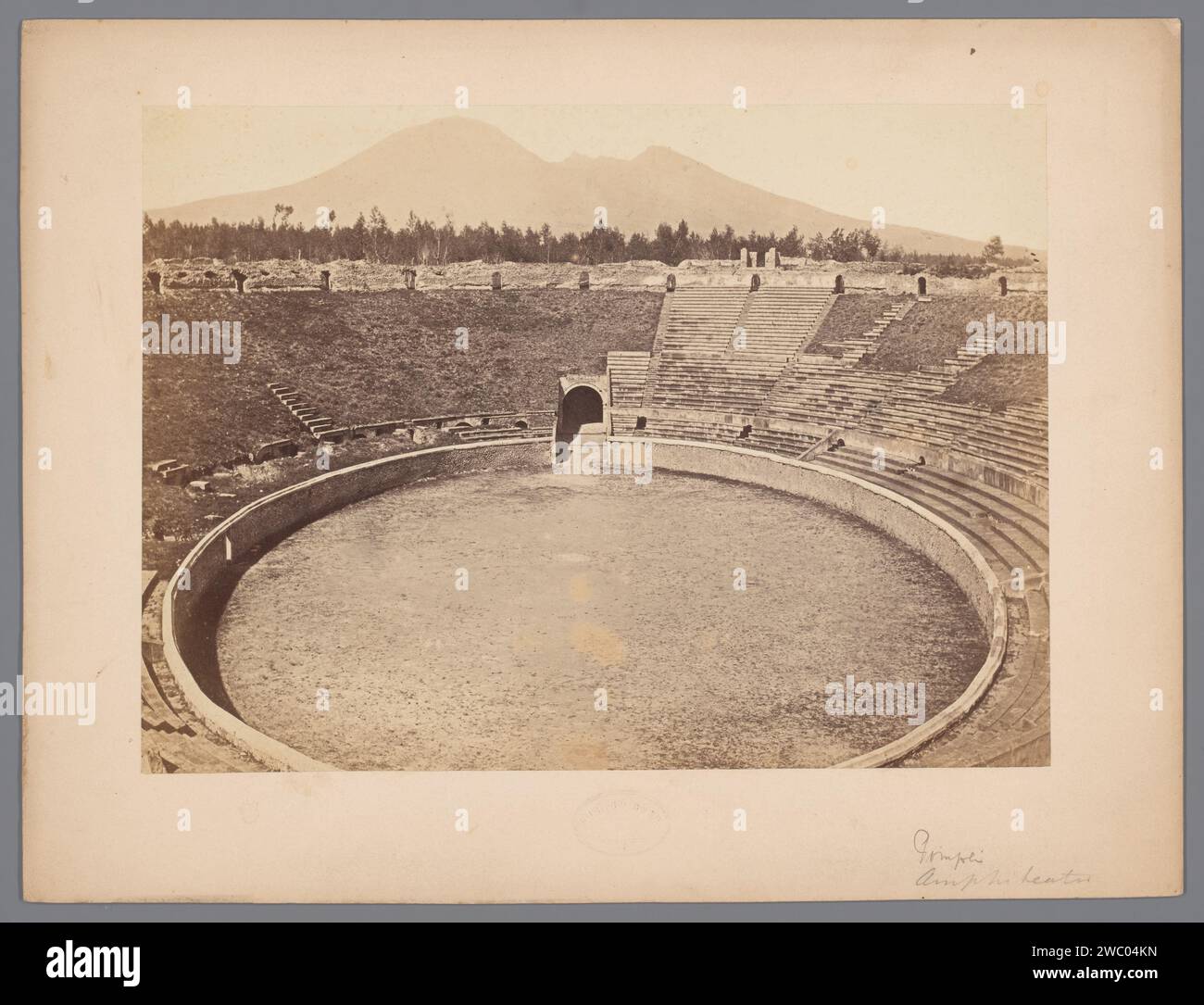 Amphitheater Van Pompeii, Roberto Rive, 1860 - 1889 photograph Pompeii ...