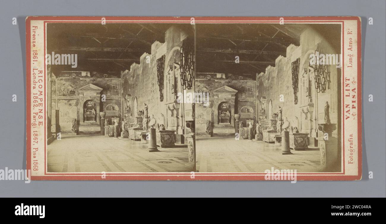 Interior of the Camposanto in Pisa, Enrico van Lint, c. 1850 - c. 1880 ...