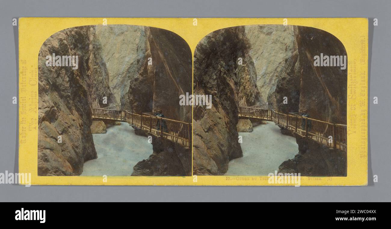 Bridge through the Trient gorge, William England, c. 1850 - c. 1880 ...