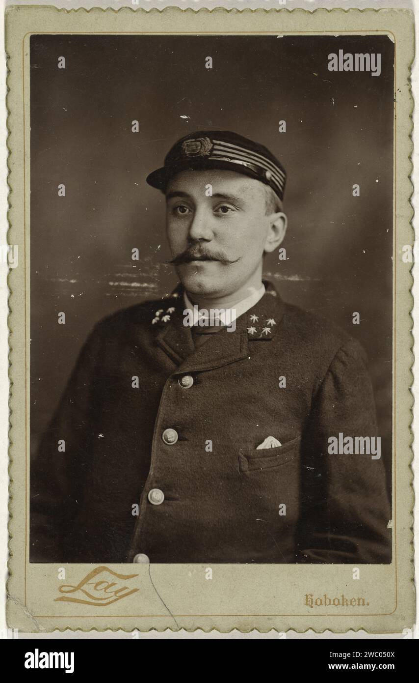 Portrait of an unknown man, possibly a soldier or a conductor, Herman ...