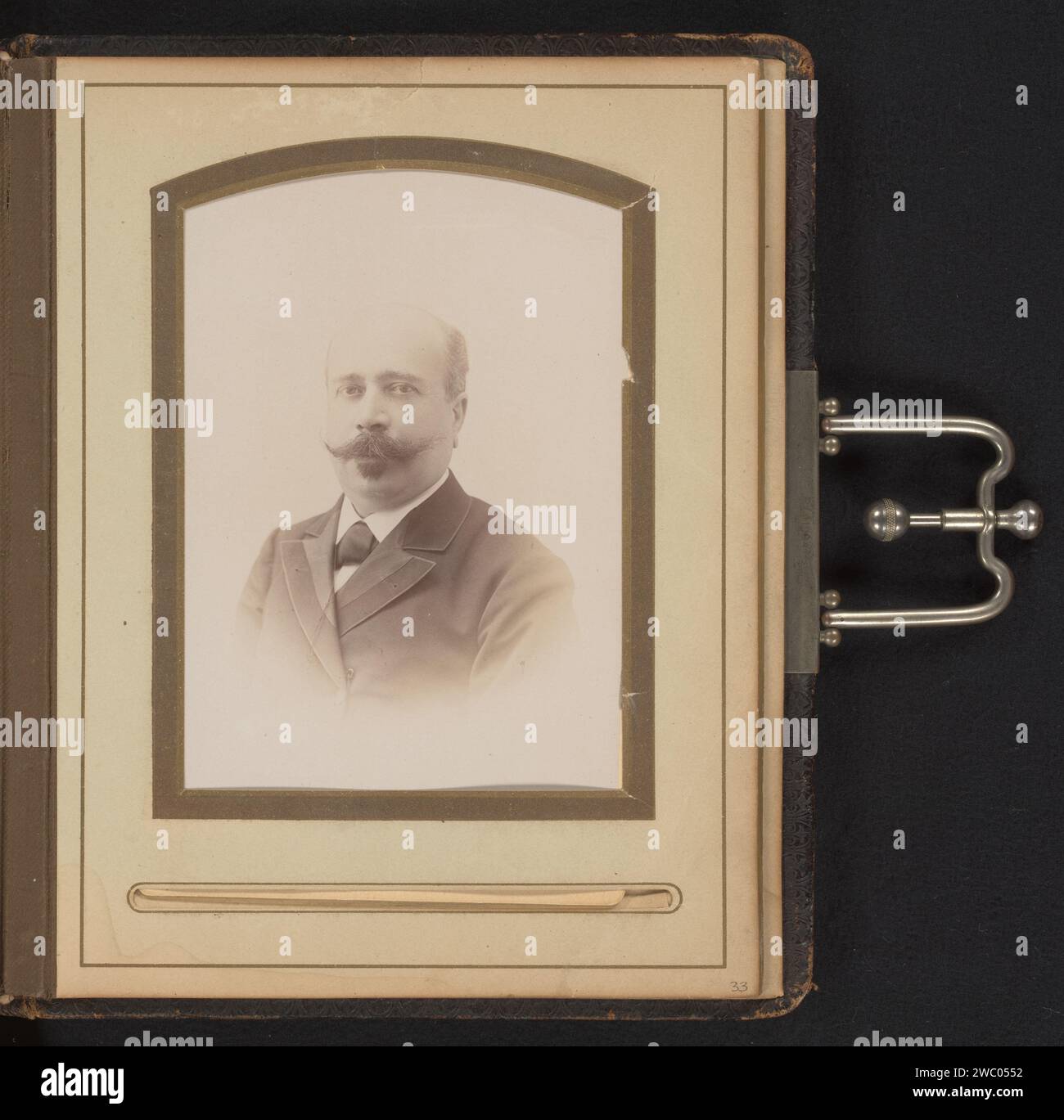 Portrait of a man with mustache, Berger (photographer), 1880 - 1940 ...