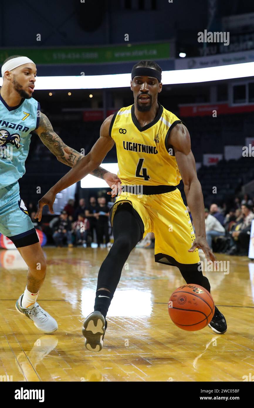 London Ontario Canada, Jan 11 2024. The London Lightning Defeat the ...