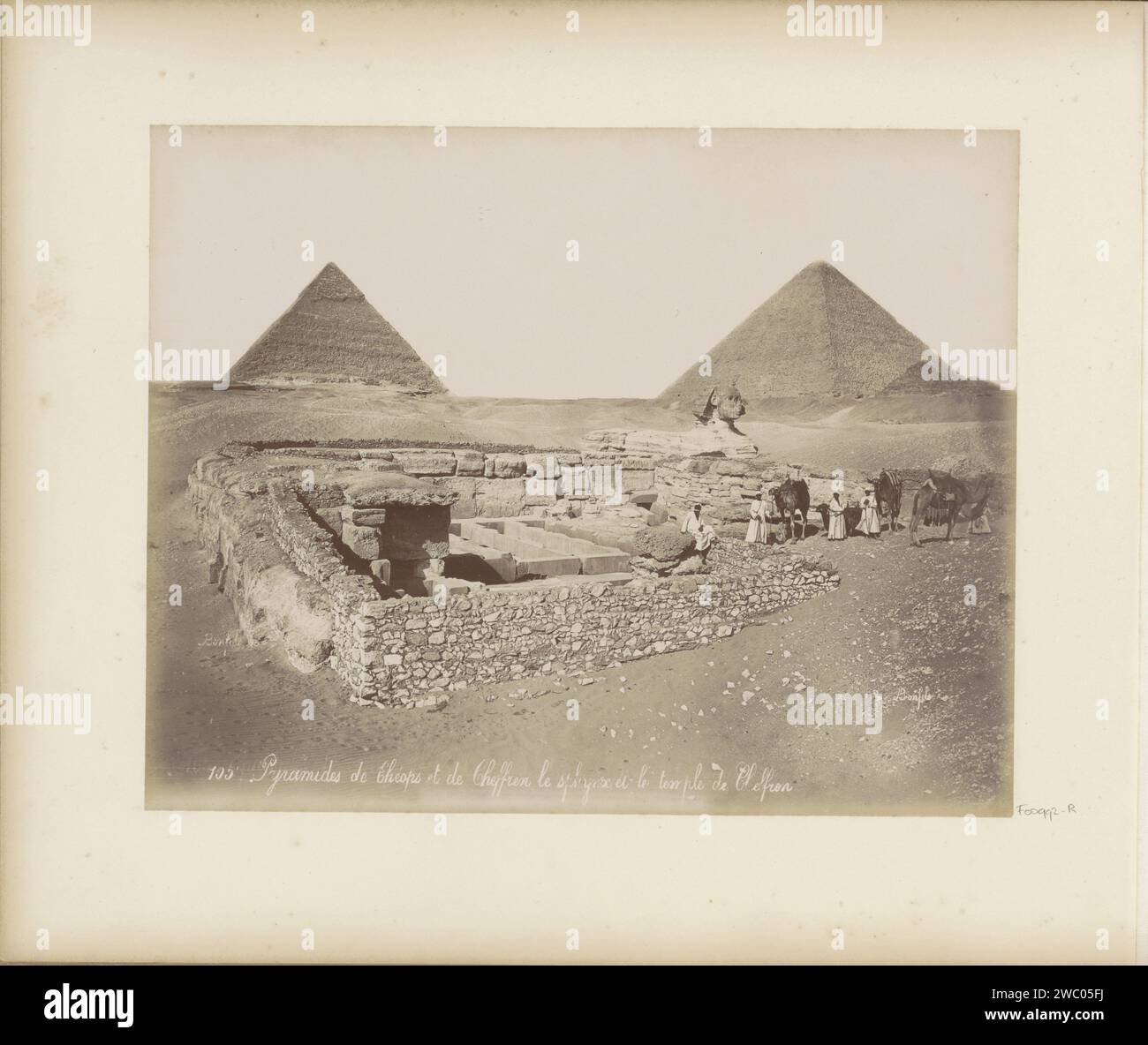 Piramides of Cheops and Chefren, the Sphinx and the Temple of Chefren ...