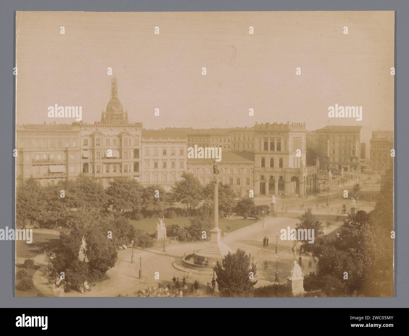 View of the Belle-Alliance-Platz in Berlin, Friedrich Albert Schwartz ...