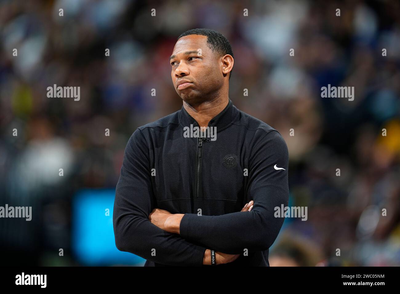 New Orleans Pelicans coach Willie Green watches during the second half ...