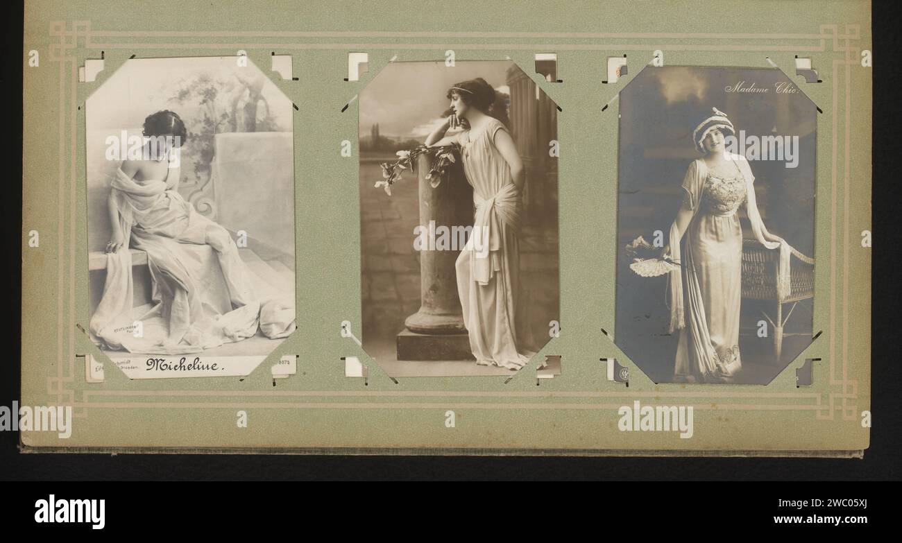 Drie Portretten van Actrices, new photographic society, 1900 - 1930 ...