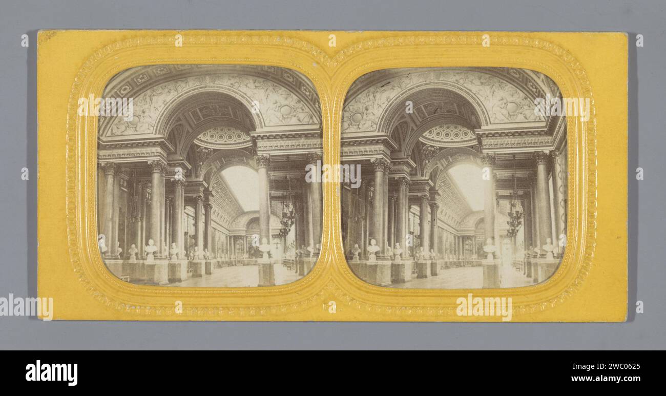 Interior of the Gallery of Battles in the Palace of Versailles ...