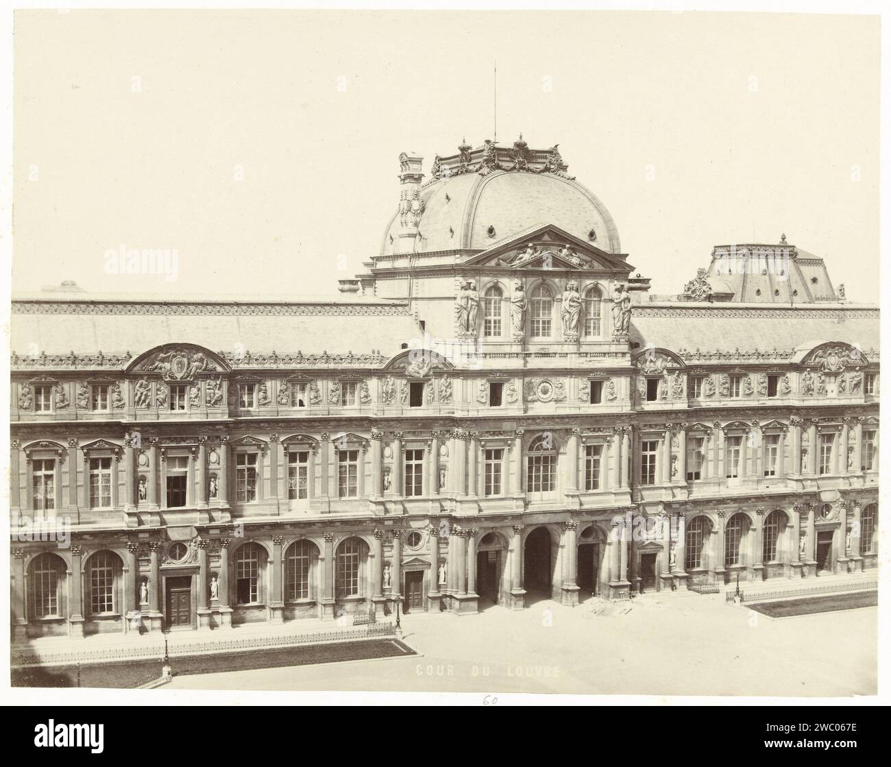 Courtyard of the Louvre in Paris, Achille Quinet, 1865 - 1880 ...