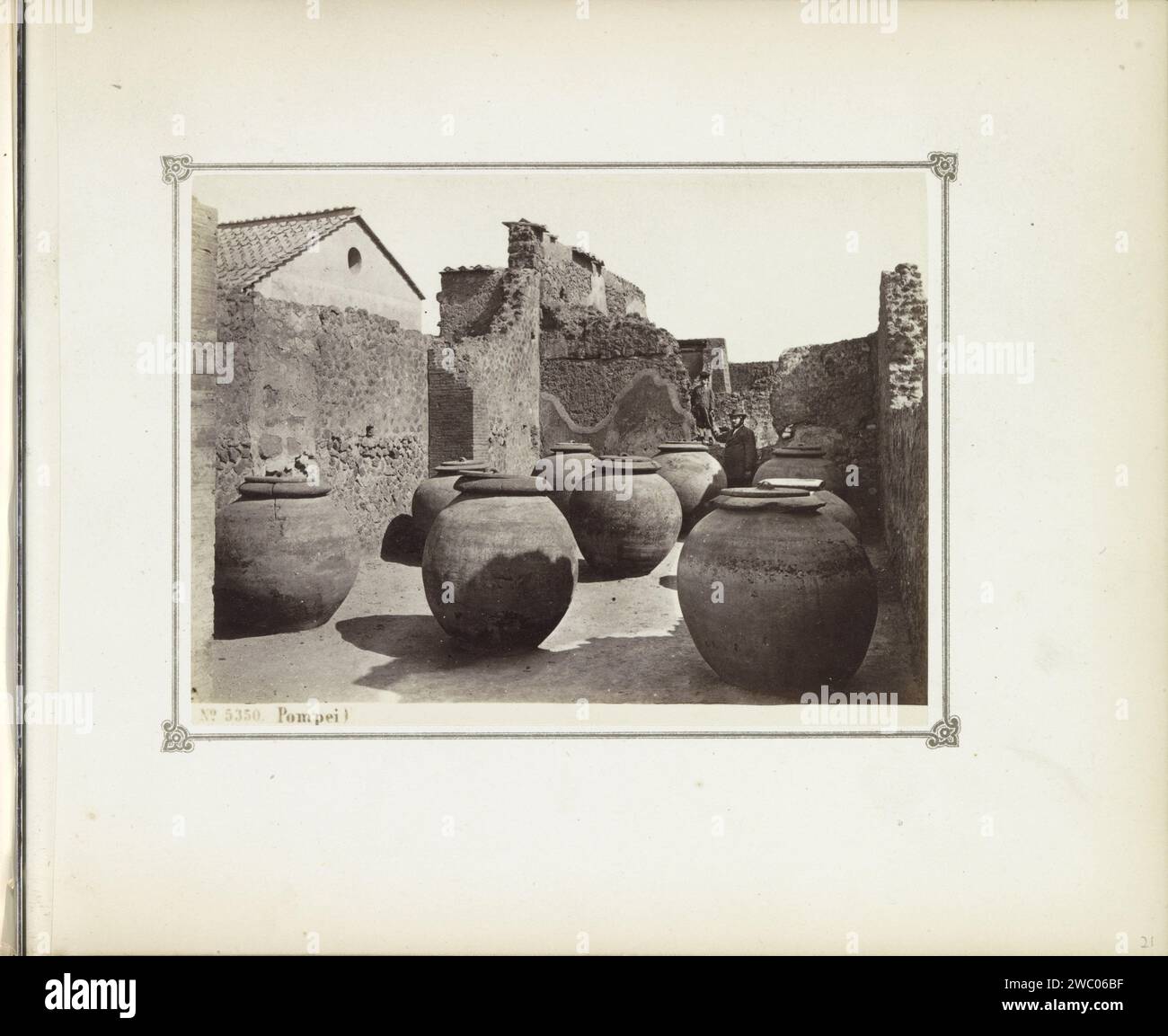 Pottery pots in Pompeii, c. 1860 - c. 1900 photograph Part of photo ...