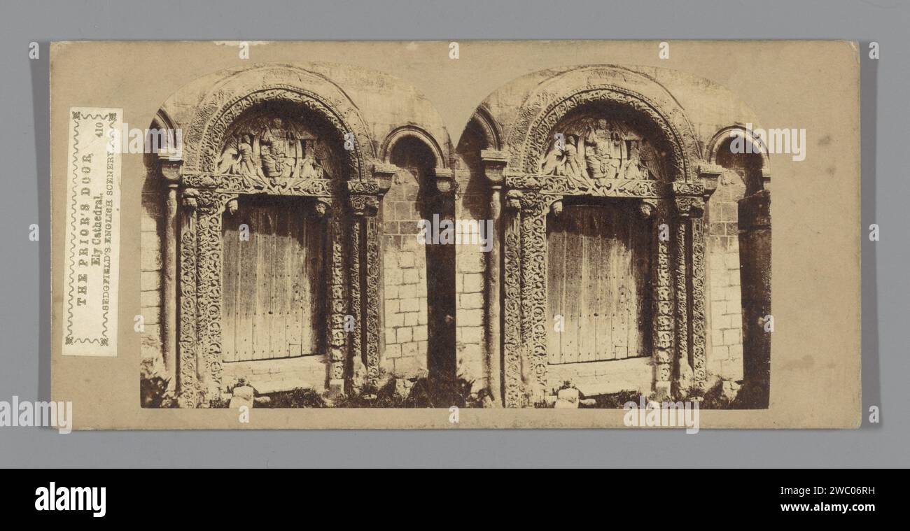 Portal of the cathedral of Ely, William Russell Sedgfield, c. 1850 - c ...