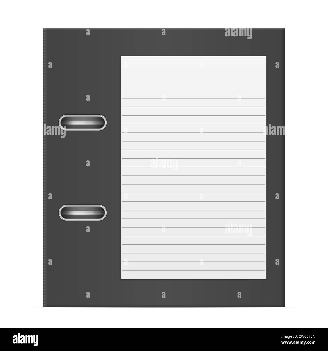 Binder on a white background. Vector illustration Stock Photo - Alamy