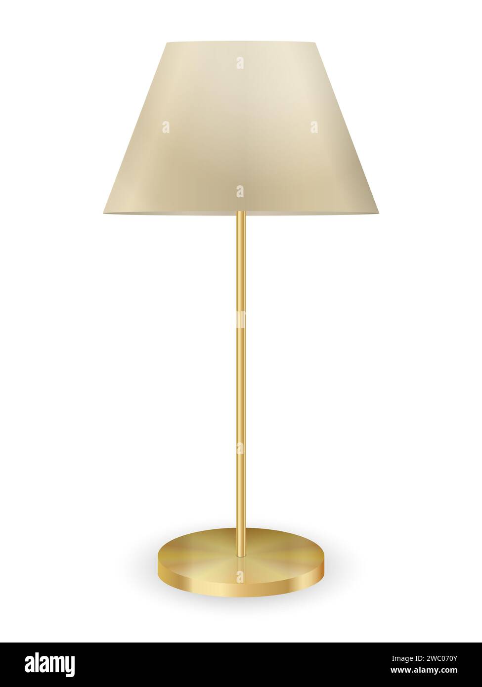 Floor lamp on a white background. Vector illustration Stock Photo - Alamy