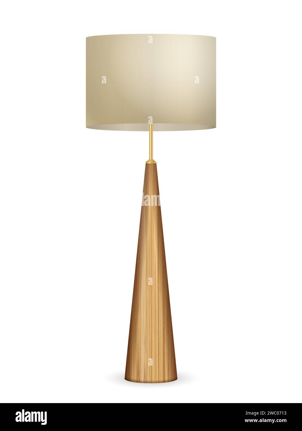 Floor lamp on a white background. Vector illustration Stock Photo - Alamy