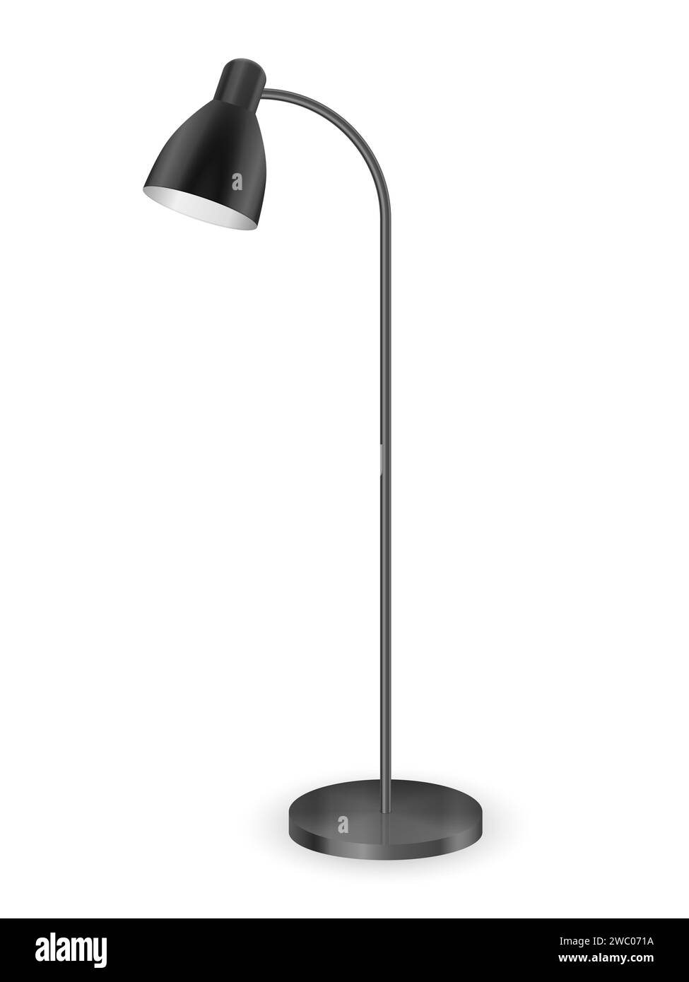 Floor lamp on a white background. Vector illustration Stock Photo - Alamy