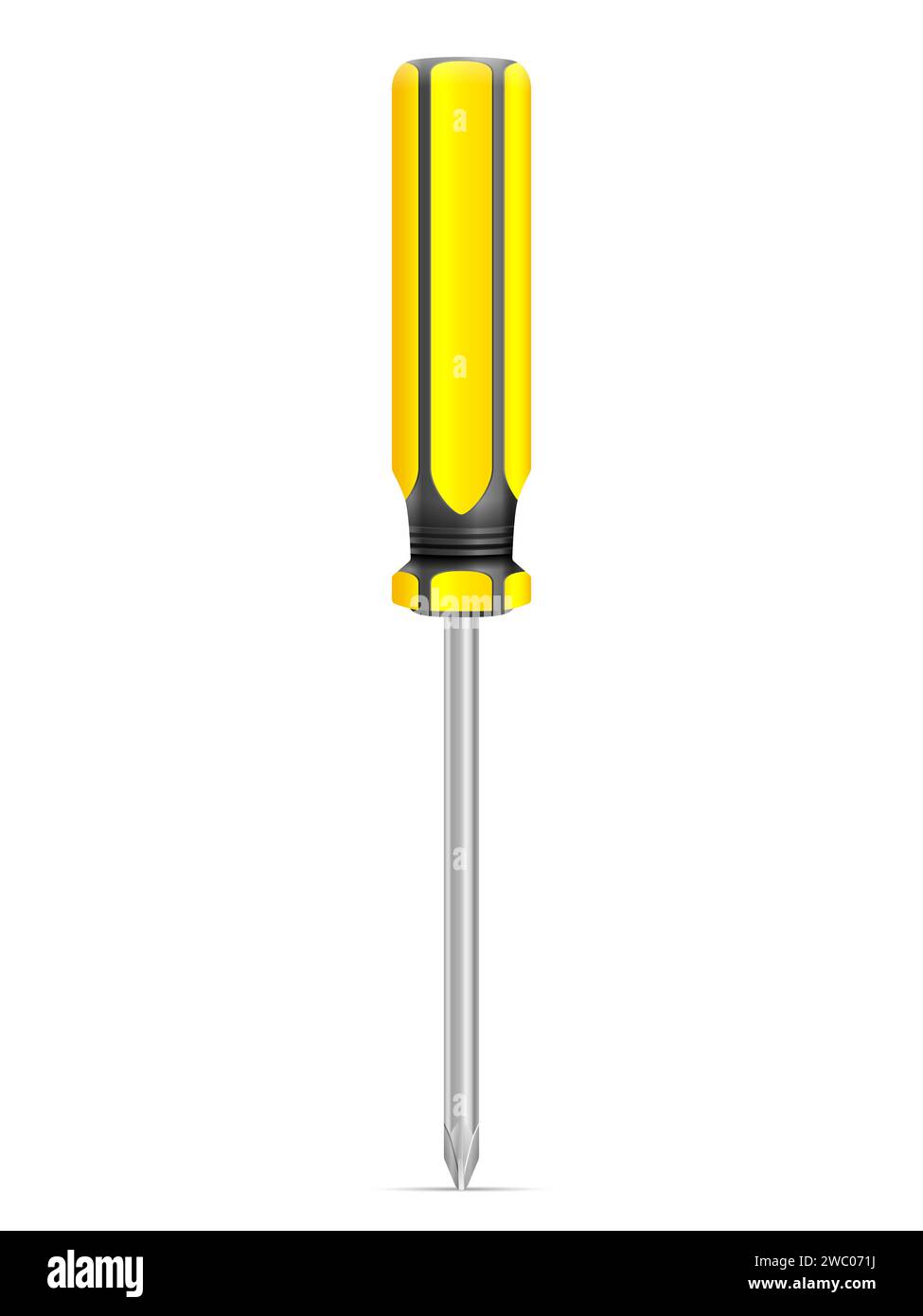 Screwdrive on a white background. Vector illustration Stock Photo - Alamy