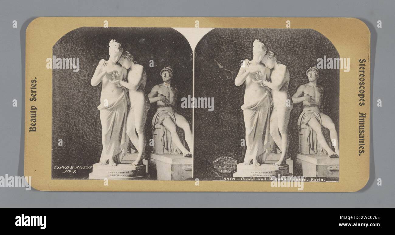 Amor and Psyche of Antonio Canova in the Louvre, Anonymous, 1885 - 1920 ...