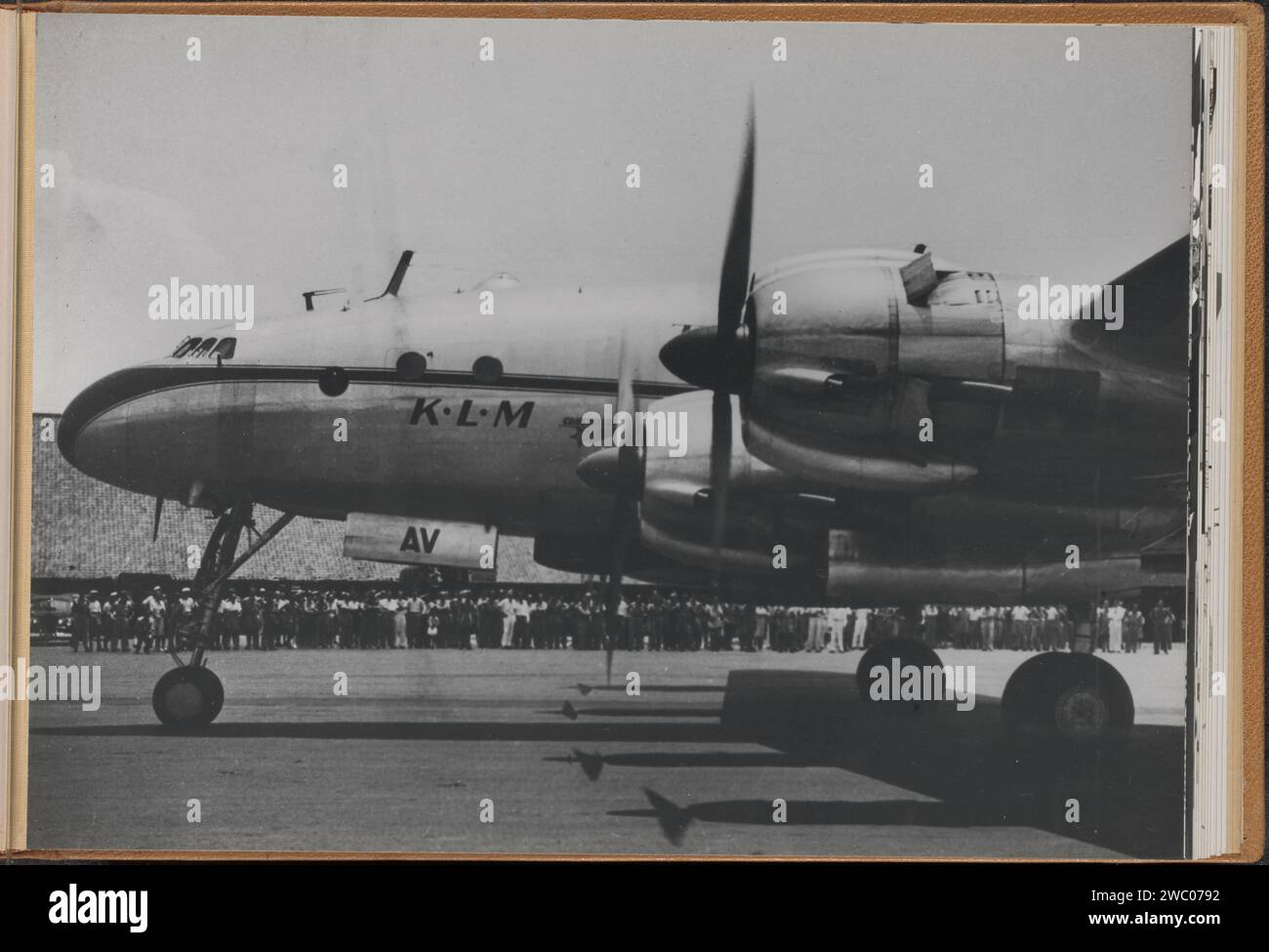 KLM device, presumably in the Dutch East Indies, c. 1946 photograph ...