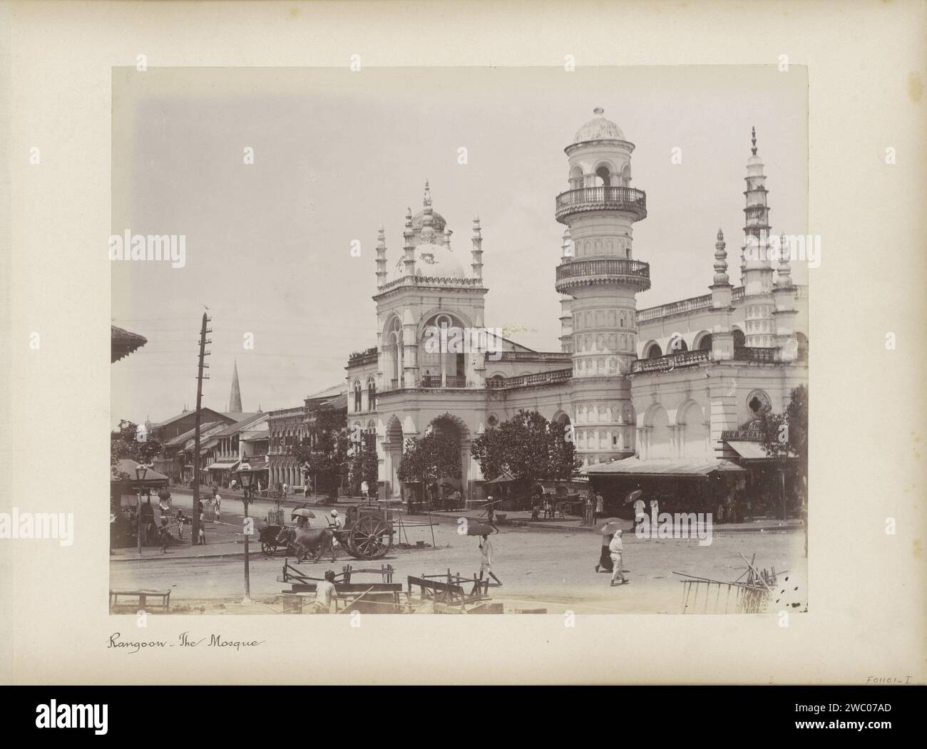 Street view at the Surti Sunni Jamah mosque, Yangon, Myanmar, P. Klier ...
