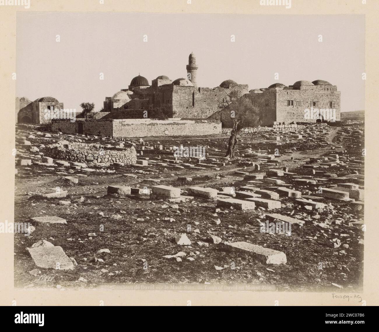 Graftombe of King David on the Berg Sion near Jerusalem, Maison Bonfils ...