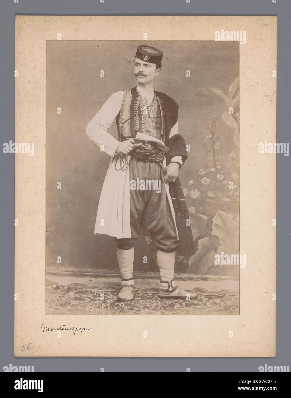 Portrait of a Montenegrin man, possibly Nicolaas I van Montenegro ...