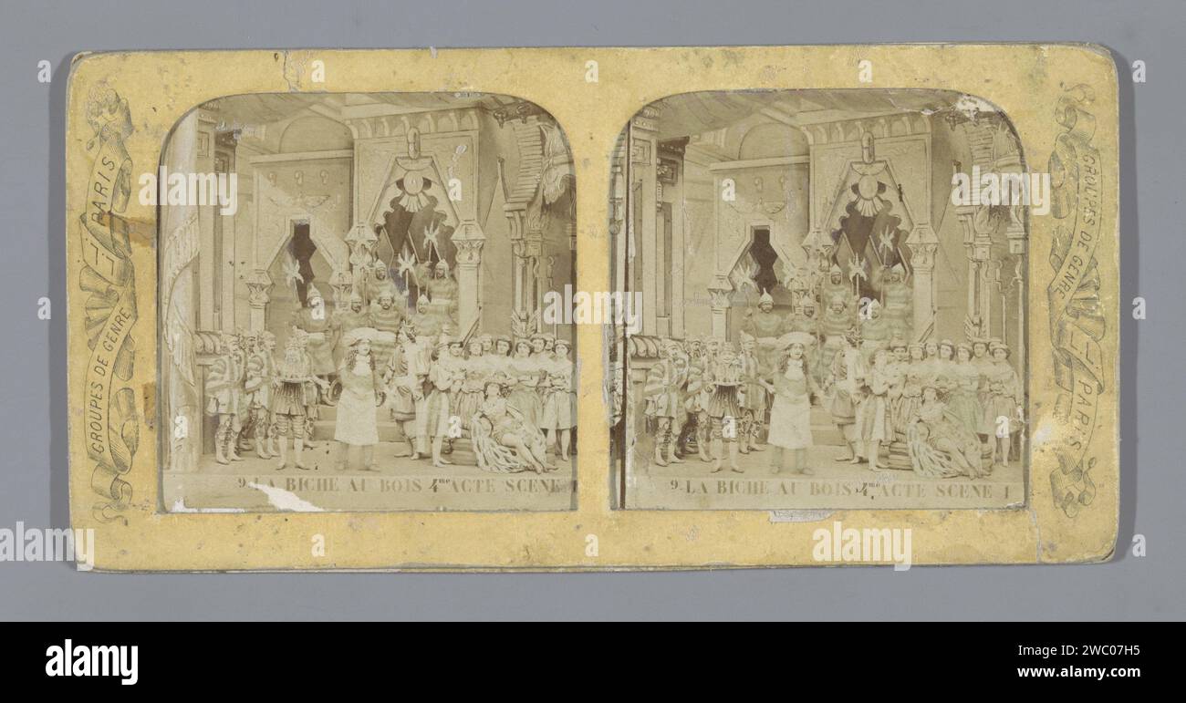Fourth company, first scene of La Biche Au Bois, Anonymous, 1864 - 1875 ...
