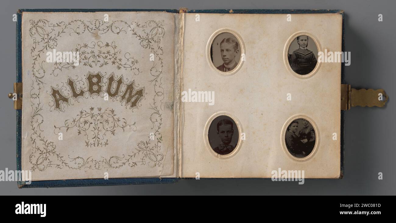 Four portraits of boys and girls, Anonymous, 1855 - 1900 photograph ...